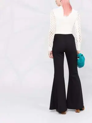 Valentino Garavani Open-knit Roll-neck Top - Neutrals