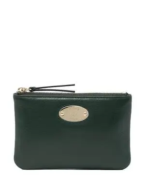 Mulberry Logo-plaque Coin Purse - Green