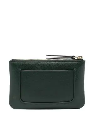 Mulberry Logo-plaque Coin Purse - Green