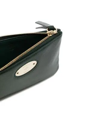 Mulberry Logo-plaque Coin Purse - Green