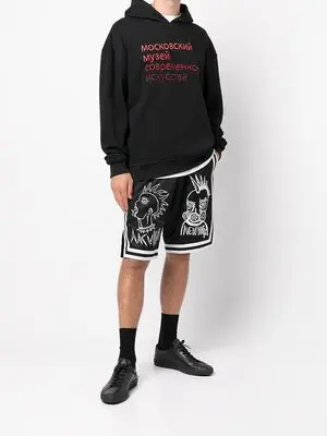 HACULLA. Ally Slogan-print Hoodie - Black