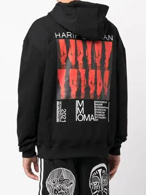 HACULLA. Ally Slogan-print Hoodie - Black
