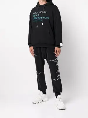 HACULLA. Georgia Slogan-print Hoodie - Black