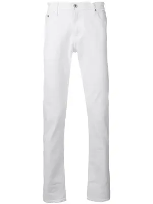 Ag Straight Leg Jeans - White
