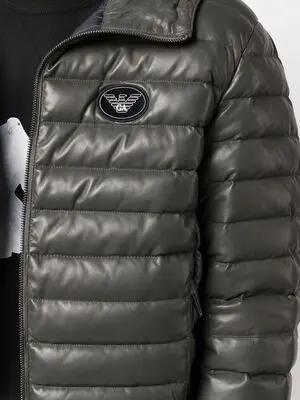 Emporio Armani Padded Down Hooded Jacket - Green