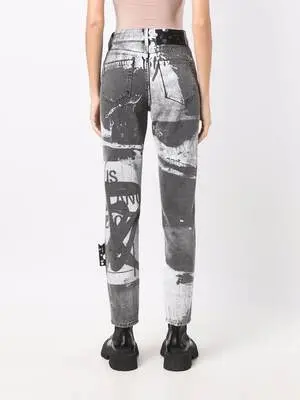 Off-White High-waisted Tapered Trousers