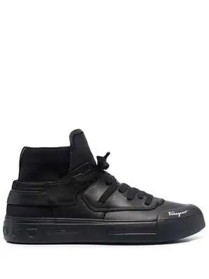 FERRAGAMO High-top Leather Sneakers