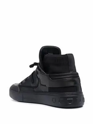FERRAGAMO High-top Leather Sneakers