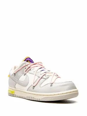 Nike X Off White Dunk Low Lot 24 Sneakers - White