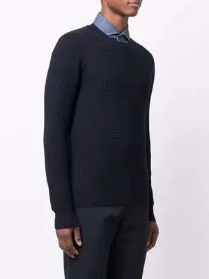 FILERIA Waffle-knit Crew-neck Jumper