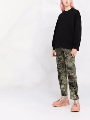 Palm Angels Logo-print Sweatshirt - Black