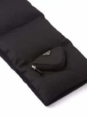Prada Re-Nylon Padded Scarf - Black | Editorialist