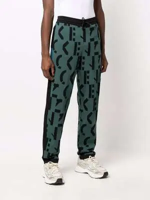 Kenzo Logo-knit Straight-leg Joggers