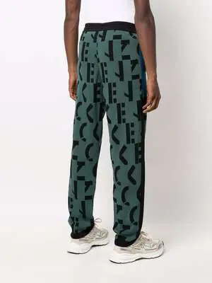 Kenzo Logo-knit Straight-leg Joggers