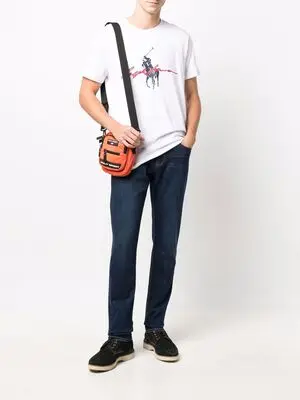 Emporio Armani Mid-rise Straight Leg Jeans - Blue