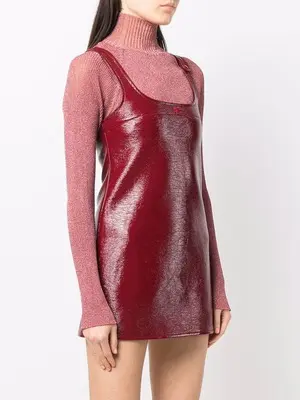 COURREGES Sleeveless Vinyl Mini Dress