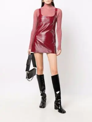 COURREGES Sleeveless Vinyl Mini Dress
