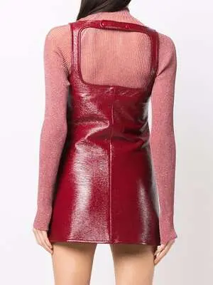 COURREGES Sleeveless Vinyl Mini Dress