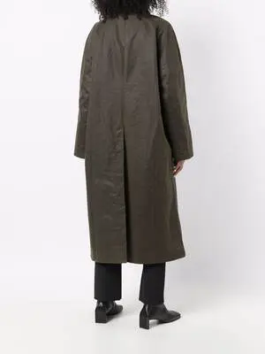 TOTEME Country Single-breasted Coat - Green