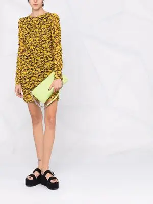 By Far Holly Perforated-logo Shoulder Bag - Green