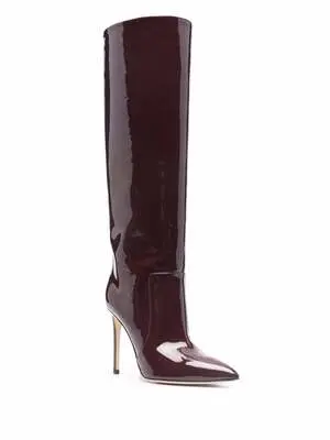 Paris Texas Patent Knee-high Boots - Red