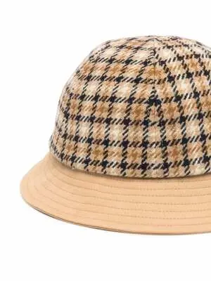 Drole De Monsieur Houndstooth Print Hat
