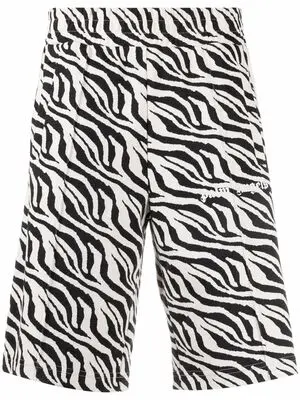 Palm Angels Zebra-print Track Shorts