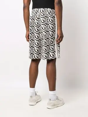 Palm Angels Zebra-print Track Shorts