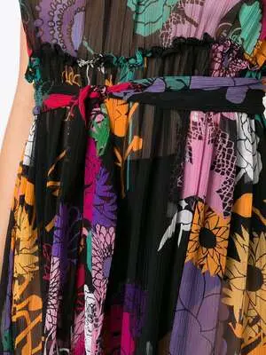 AMIR SLAMA Semi-sheer Silk Maxi Dress