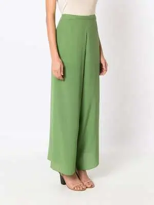 AMIR SLAMA Silk Palazzo Pants - Green