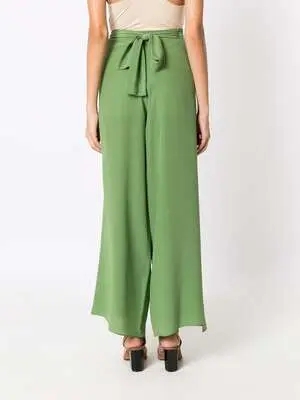 AMIR SLAMA Silk Palazzo Pants - Green