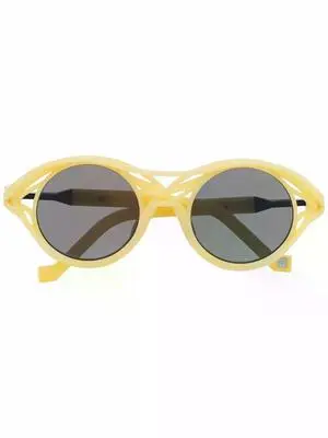 VAVA EYEWEAR X Kengo Kuma Cl0015 Round Sunglasses - Yellow