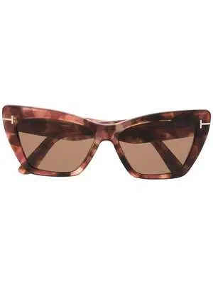 TOM FORD Tortoiseshell Cat-eye Frame Sunglasses - Brown