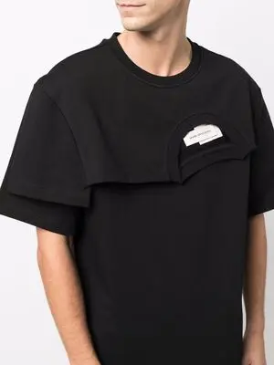 FENG CHEN WANG Layered Asymmetric Cotton T-shirt