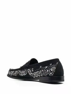 Rhude Bandana-print Loafers - Black