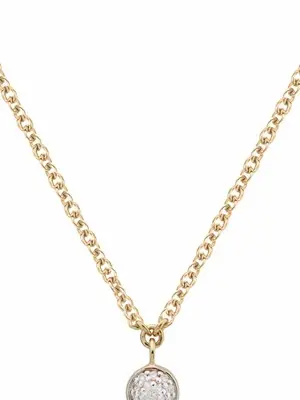 Monica Vinader Fiji Tiny Button Drop Necklace