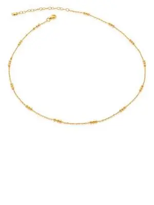 Monica Vinader Triple Beaded 14-16 Choker Necklace - Gold