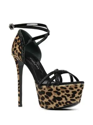 Philipp Plein Platform Heeled Sandals