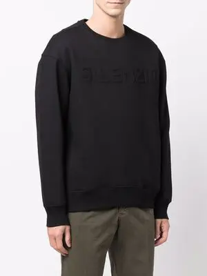 Aspesi Logo-print Crewneck Sweatshirt - Black