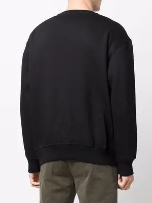 Aspesi Logo-print Crewneck Sweatshirt - Black