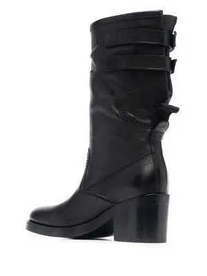 BUTTERO® Buckled Leather Boots