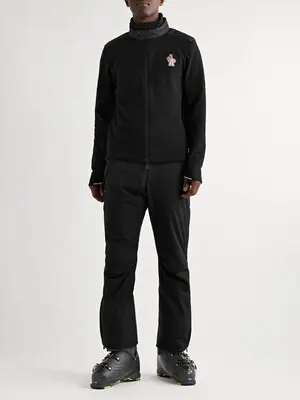 Moncler Logo-appliquéd Fleece Zip-up Ski Base Layer