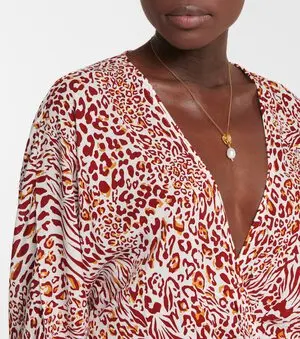 Poupette St Barth Ilona Printed Dress - Red