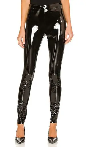 Alice + Olivia Alice + Olivia Maddox Back Zip Vegan Leather Legging