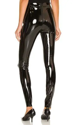 Alice + Olivia Alice + Olivia Maddox Back Zip Vegan Leather Legging