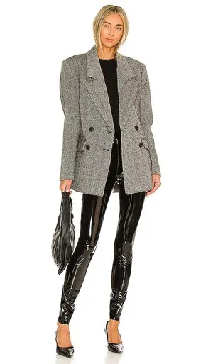 Alice + Olivia Alice + Olivia Maddox Back Zip Vegan Leather Legging