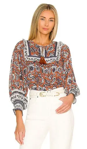CLEOBELLA Amy Blouse In Rust