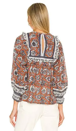 CLEOBELLA Amy Blouse In Rust
