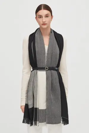 Cuyana Alpaca Striped Scarf