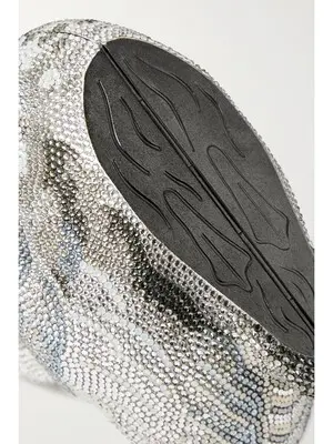 Judith Leiber Swan Odette Crystal-embellished Clutch - Silver